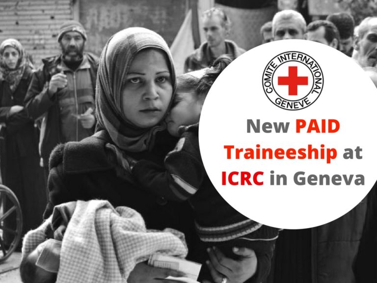 New PAID Traineeship on Migration at ICRC - New paid internships 2024