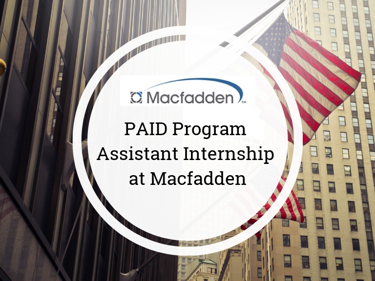 PAID Program Assistant Internship at Macfadden - New paid internships 2024